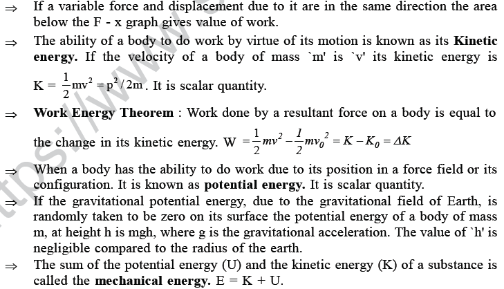 NEET UG Physics Work Energy MCQs with Answers